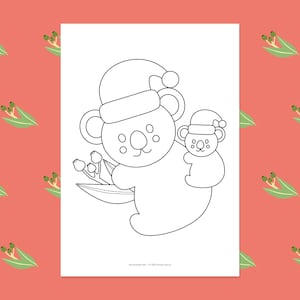 Aussie Christmas Colouring Activity, Australian Christmas Kids Activity ...