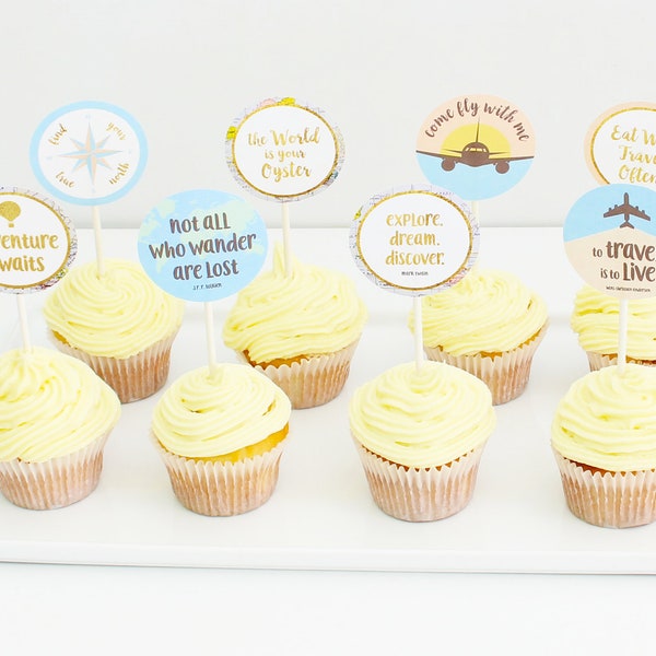 Travel Cake Topper - Etsy