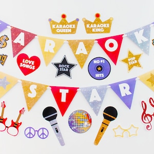 Karaoke Party Decorations, Karaoke Photo Booth Props, Karaoke Night ...