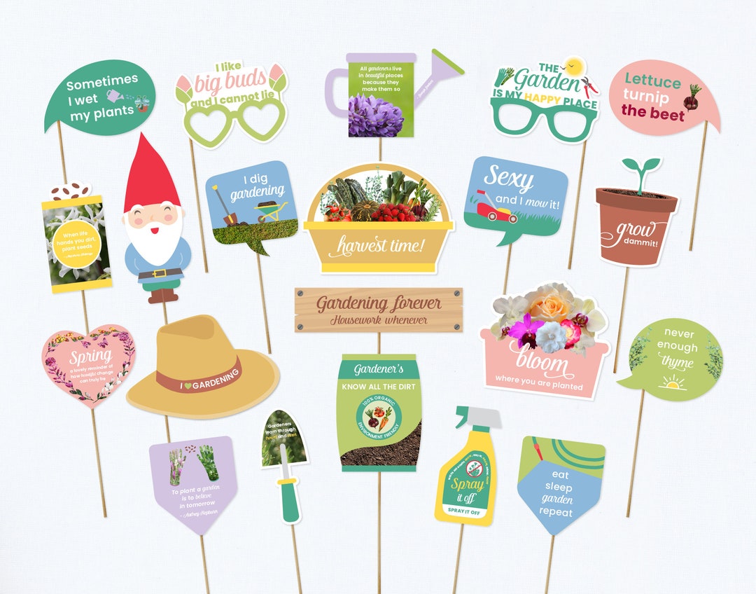 Gardening Props, Garden Party Props, Gardening Party, Gardener Gift ...