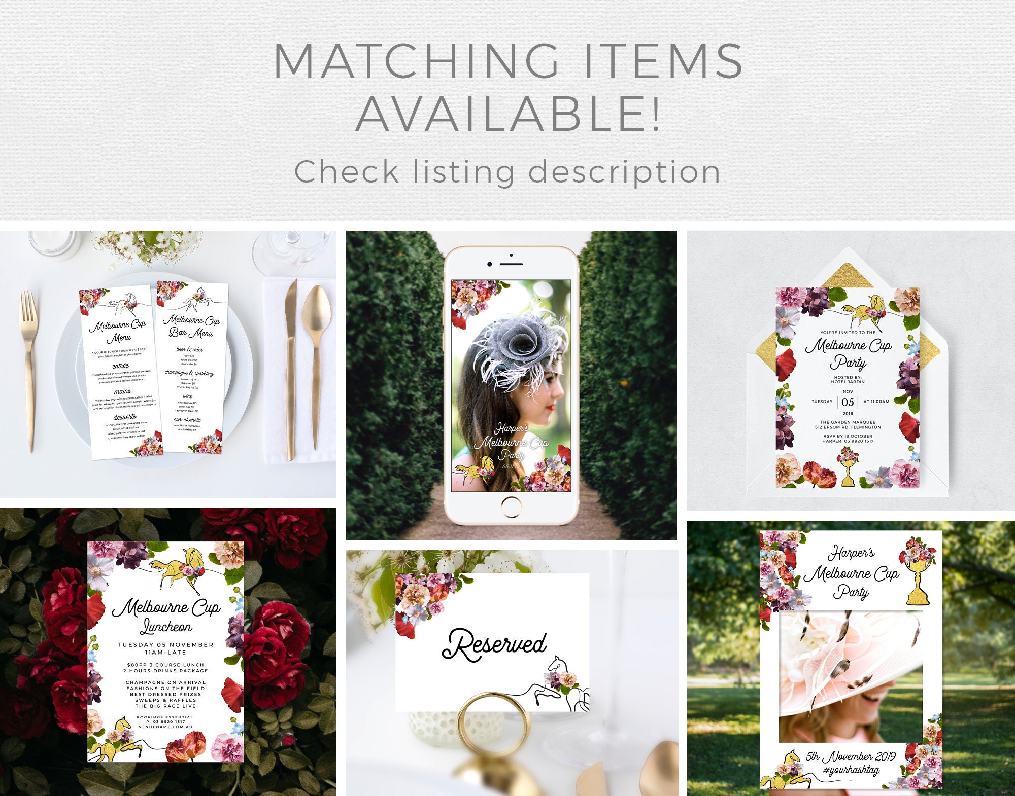 Melbourne Cup Party Games Melbourne Cup Activities Word - Etsy Australia