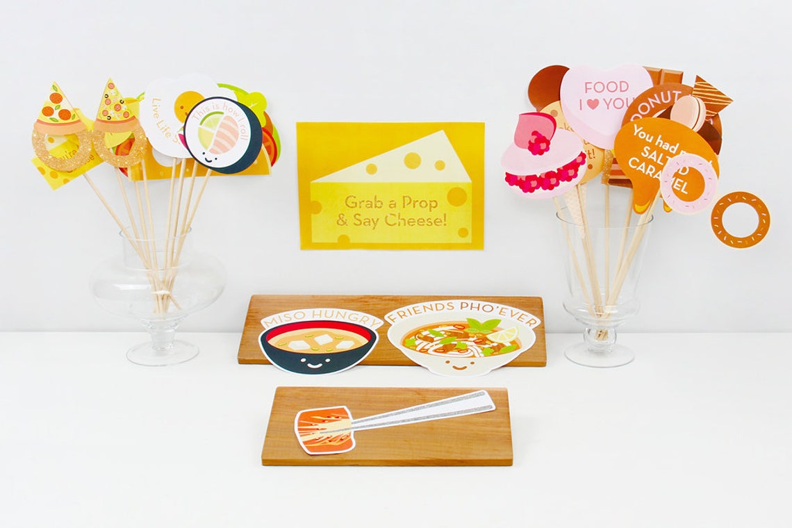 Foodie Props Potluck Party Props Potluck Party Decorations - Etsy