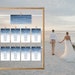 Beach Seating Chart Template, Seating Cards, Beach Wedding Seating Plan ...