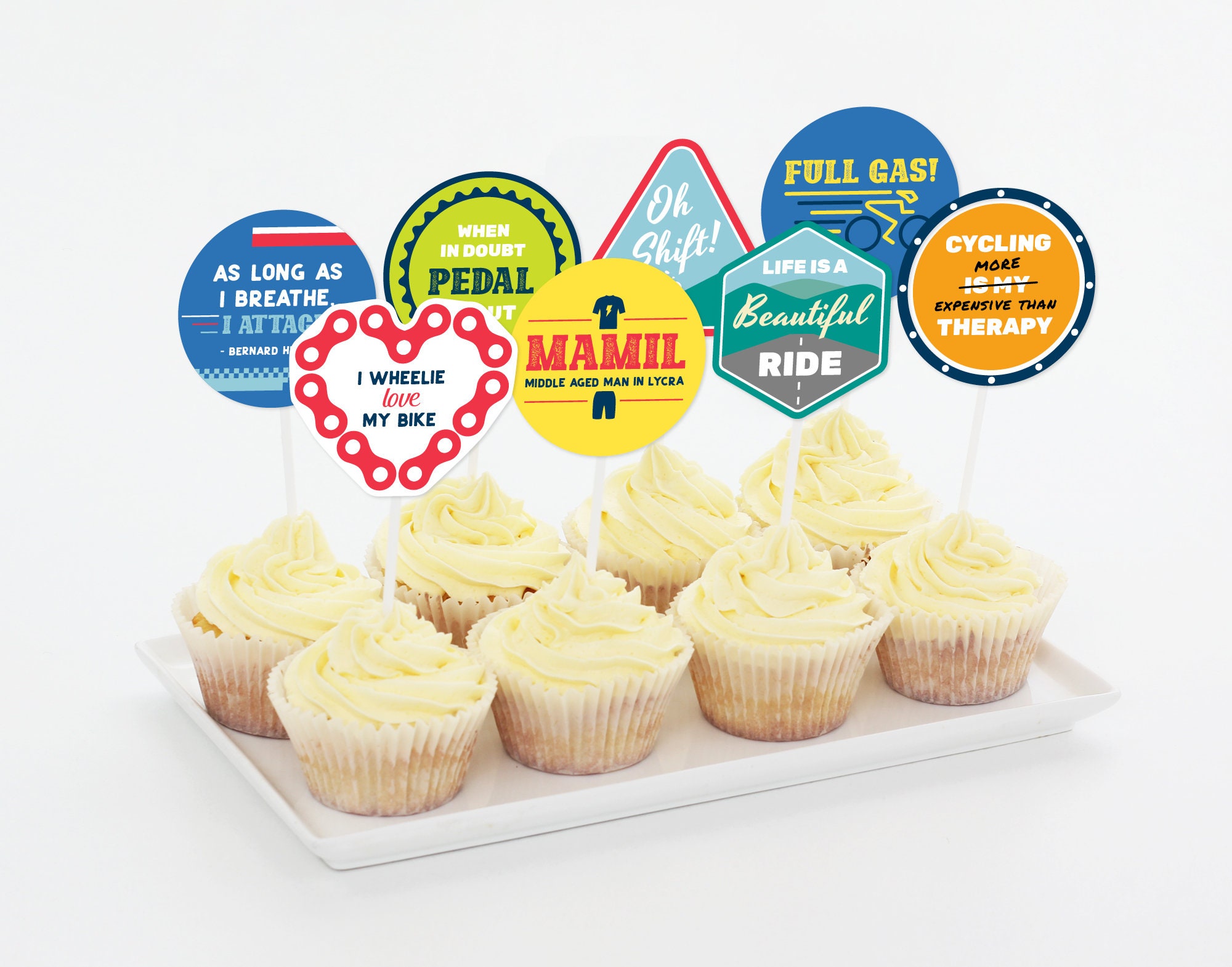 Cycling Birthday Decorations Mamil Cycling Props Cycling | Etsy