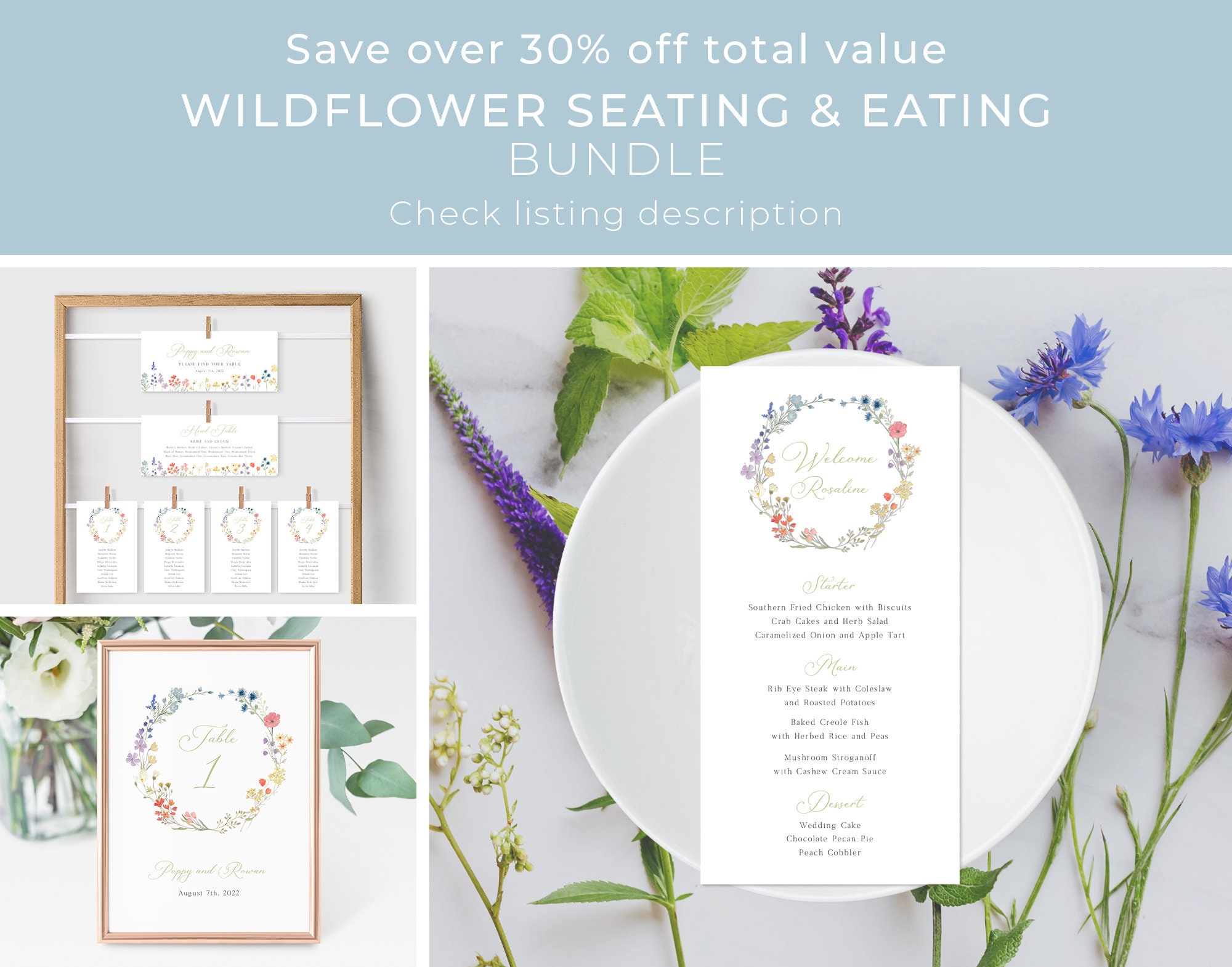 Wildflower Custom Sign Template Wildflower Wedding Sign - Etsy Australia
