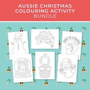 Aussie Christmas Colouring Activity, Australian Christmas Kids Activity ...