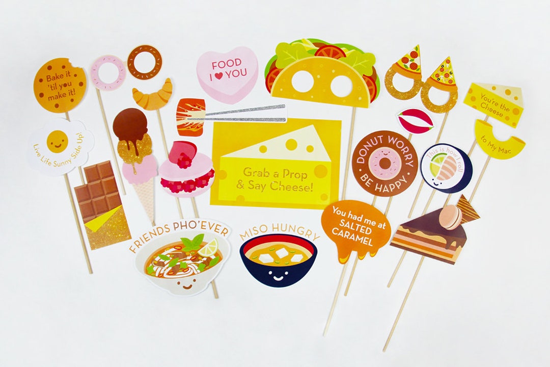 Foodie Props, Potluck Party Props, Potluck Party Decorations, Food ...