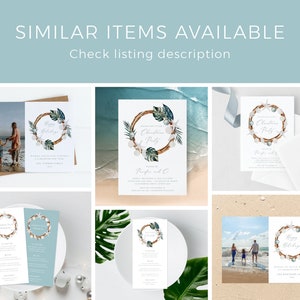 Beach Christmas Party Menu Template, Summer Christmas Menu, Tropical ...