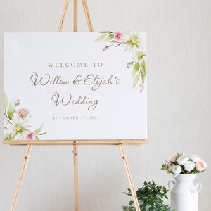Cottagecore Welcome Sign Template Cottagecore Wedding Daisy - Etsy ...