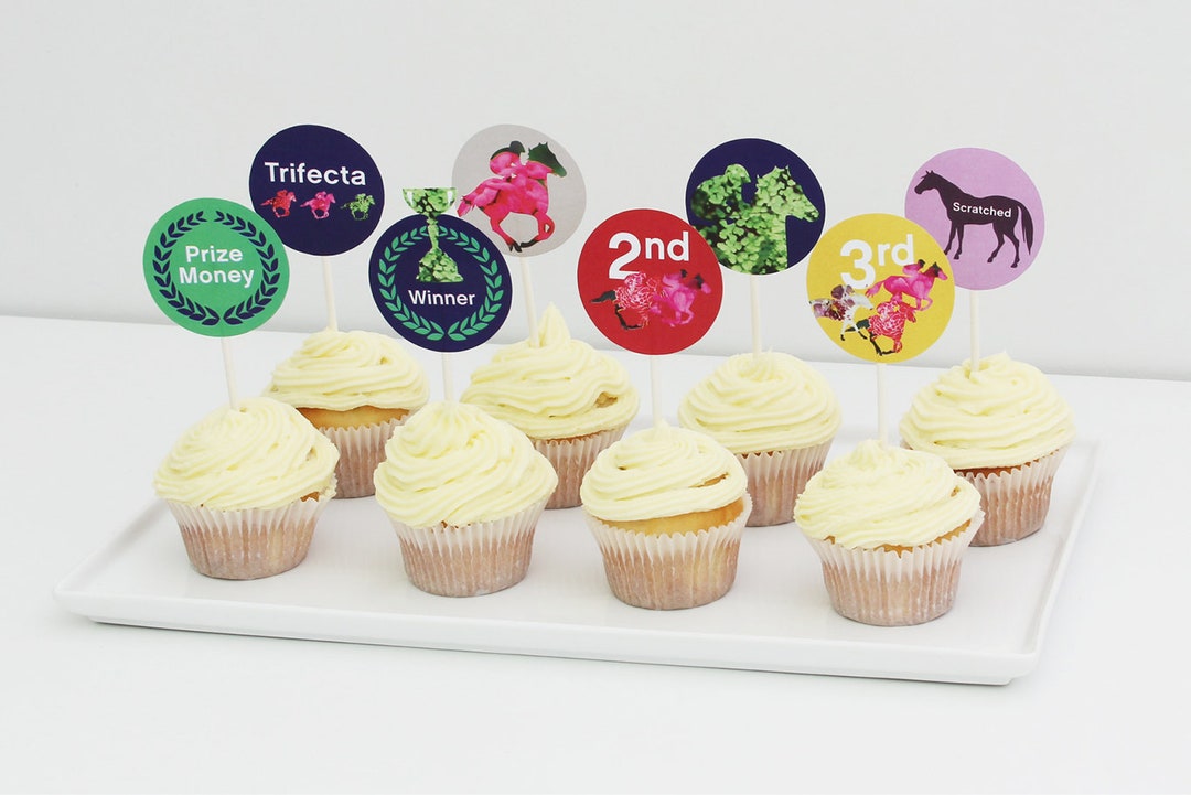 Melbourne Cup Cupcake Topper, Horse Party Topper, Melbourne Cup ...