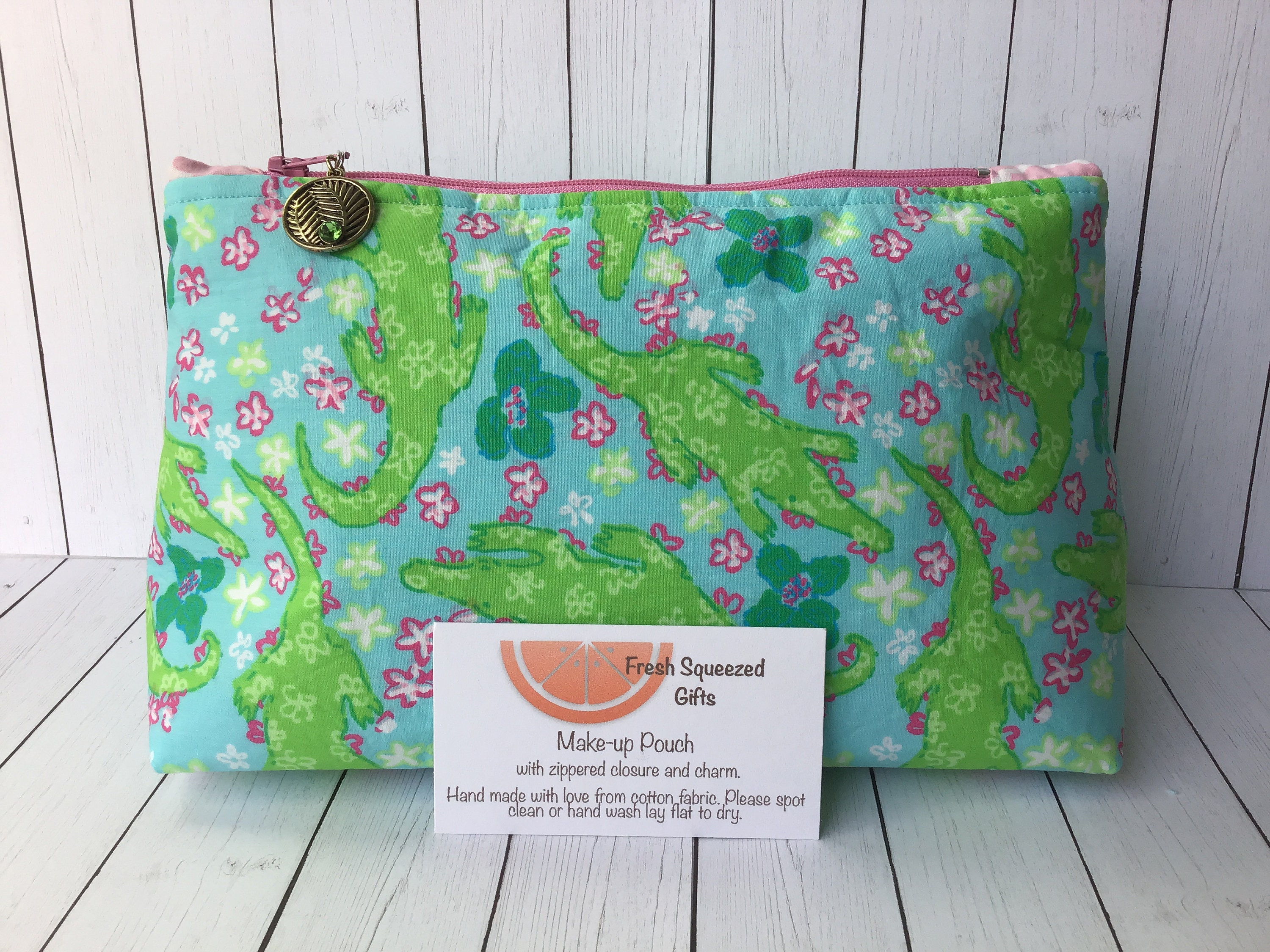 Cosmetic Zippered Padded Pouch in Authentic Lilly Pulitzer | Etsy