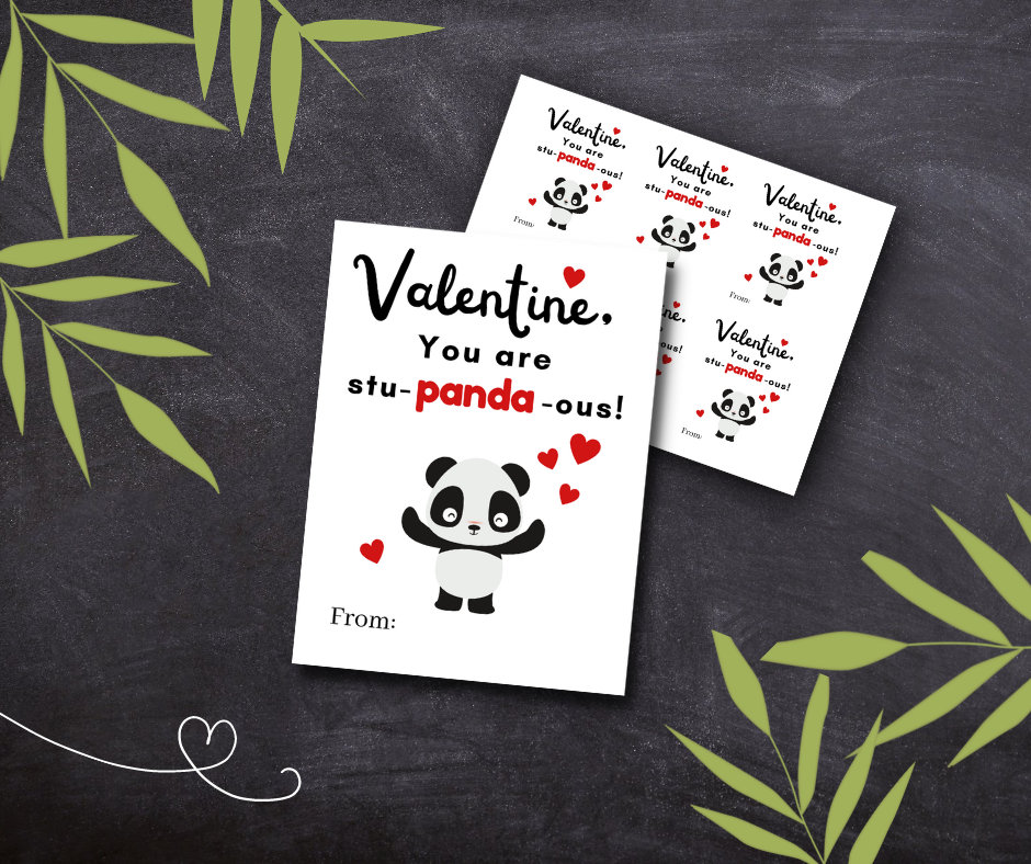 Panda Pun Valentine’s Day Cards Printable | Funny Valentines | Panda ...