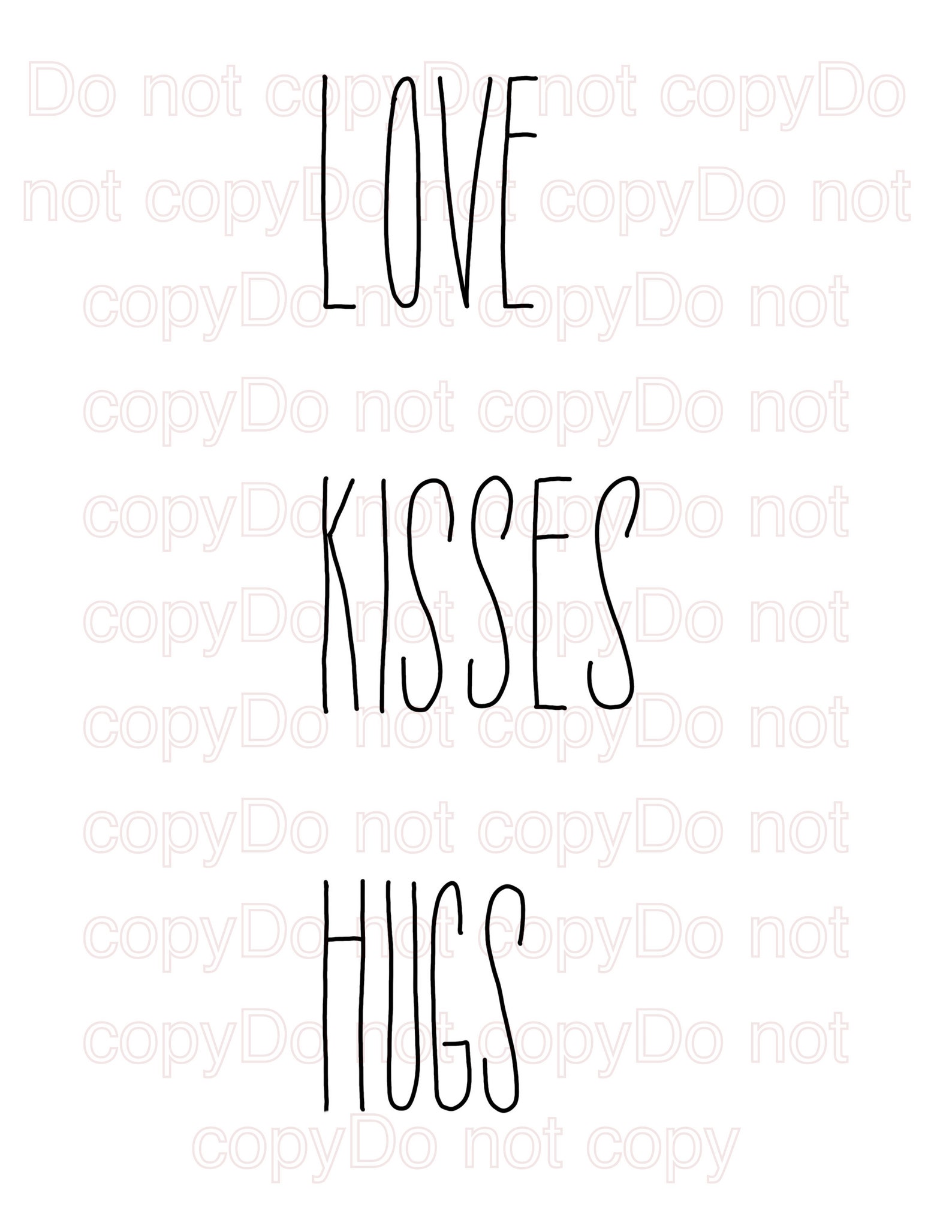 Rae Dunn Inspired Printable | Valentine Word Art Printable | Farmhouse ...