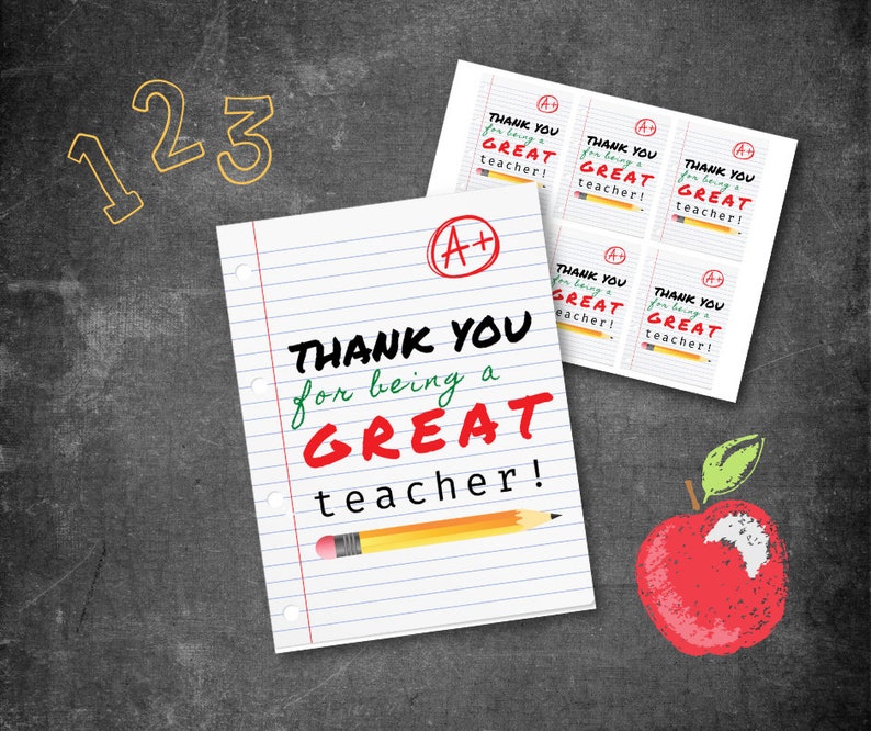 Teacher Appreciation Gift Tag Printable | Thank You Printable | DIY ...