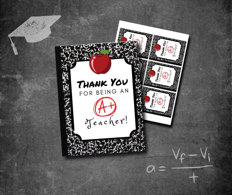 Teacher Appreciation Gift Tag Printable | Teacher Favor Printable | DIY ...
