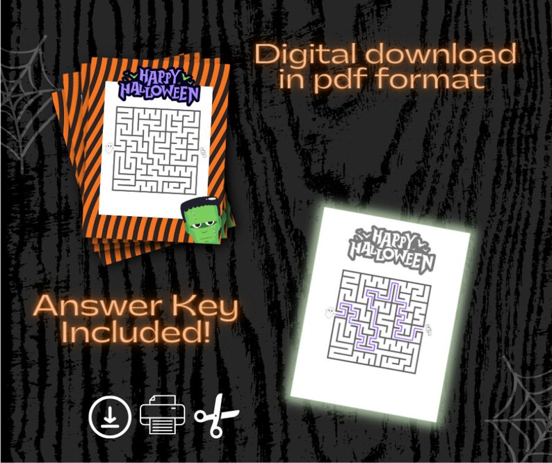 Halloween Activity Printables | Halloween Party Games | Maze ...