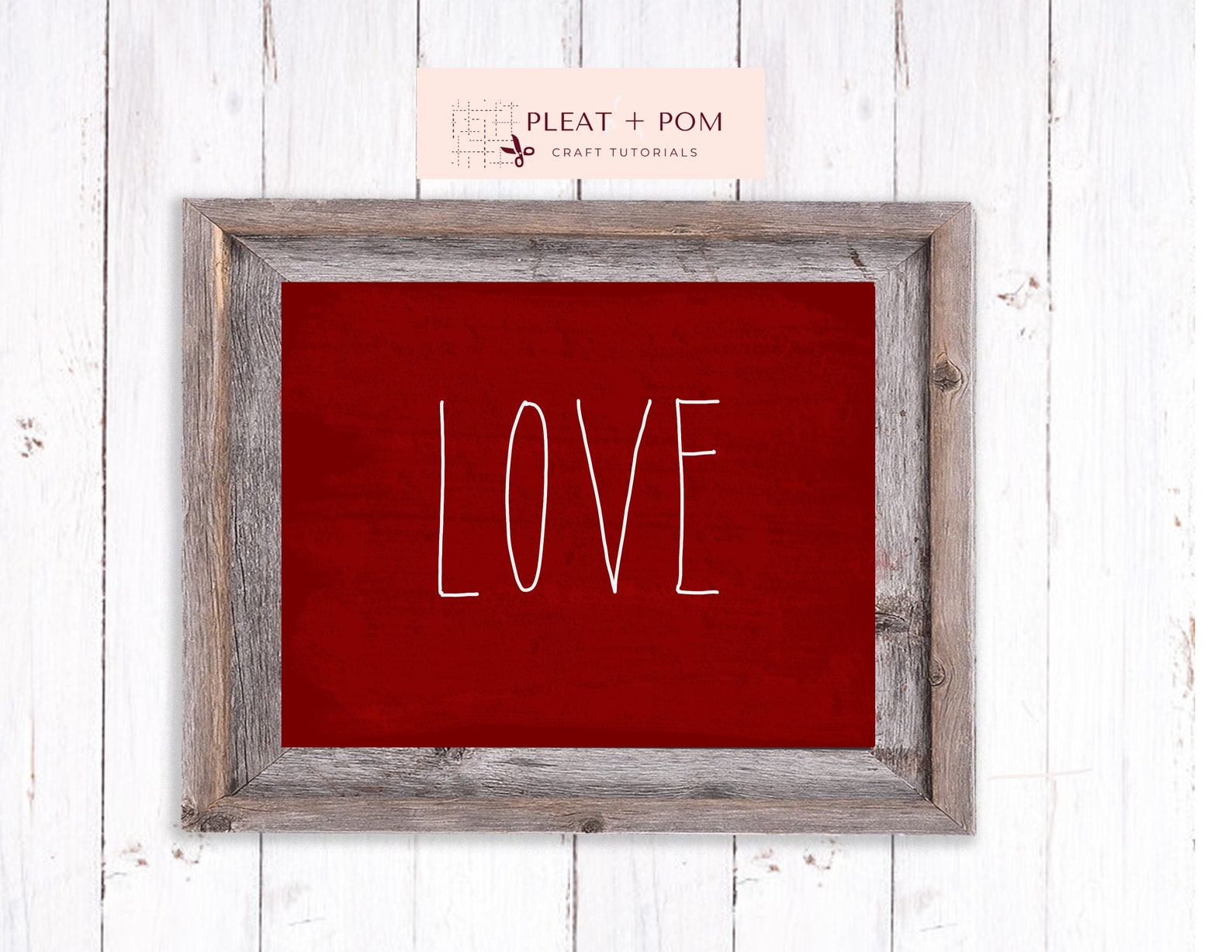 Rae Dunn Inspired Printable | Valentine Word Art Printable | Farmhouse ...
