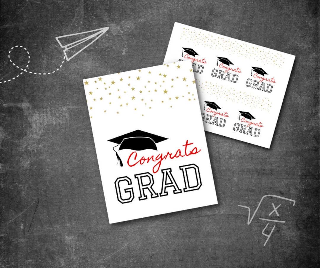Graduation Gift Tag Printable | Graduation Congrats Printable | DIY ...
