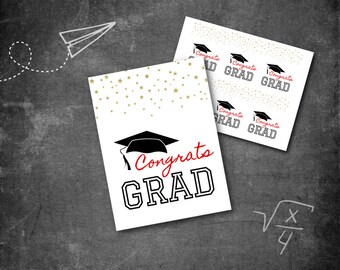 Graduation Tag, Congrats, Printable - Etsy