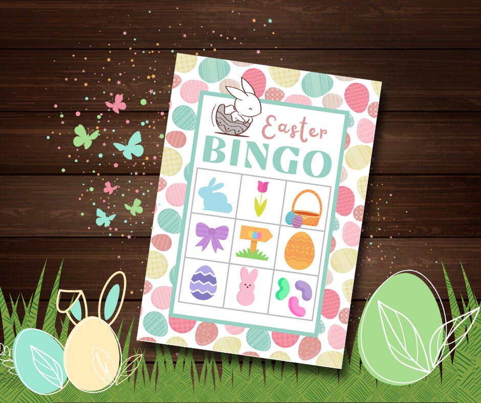 Easter Bingo Printable | Kids Picture Bingo | Easter Activity | Kids ...