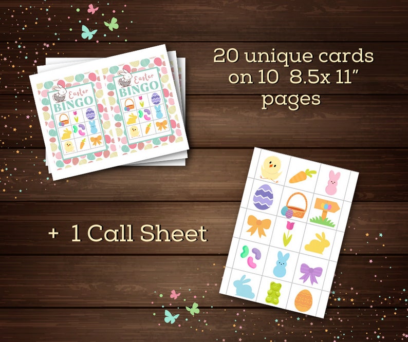 Easter Bingo Printable | Kids Picture Bingo | Easter Activity | Kids ...