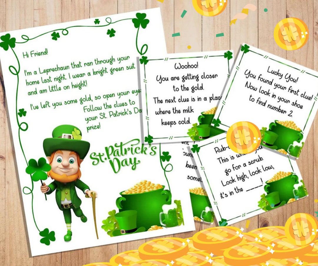St. Patrick’s Gold Hunt Printable | St. Patrick’s Games Download | Kids ...