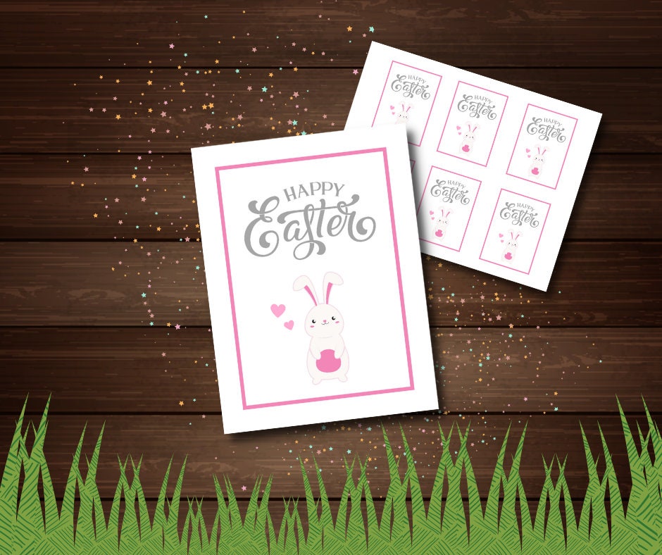 Easter Gift Tag Printable | Bunny Easter Printable | DIY Easter Gift ...