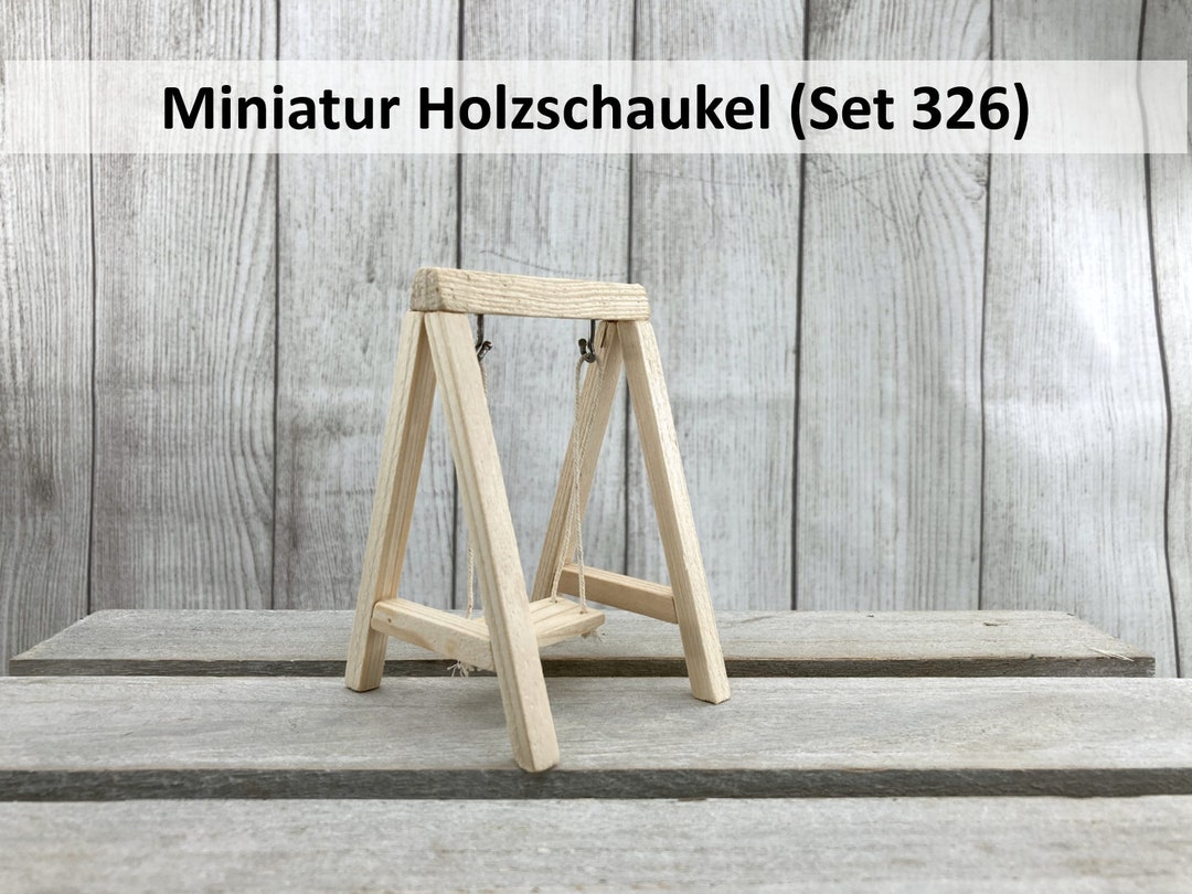 Wooden Swing set 326 Miniature Swing Playground - Etsy