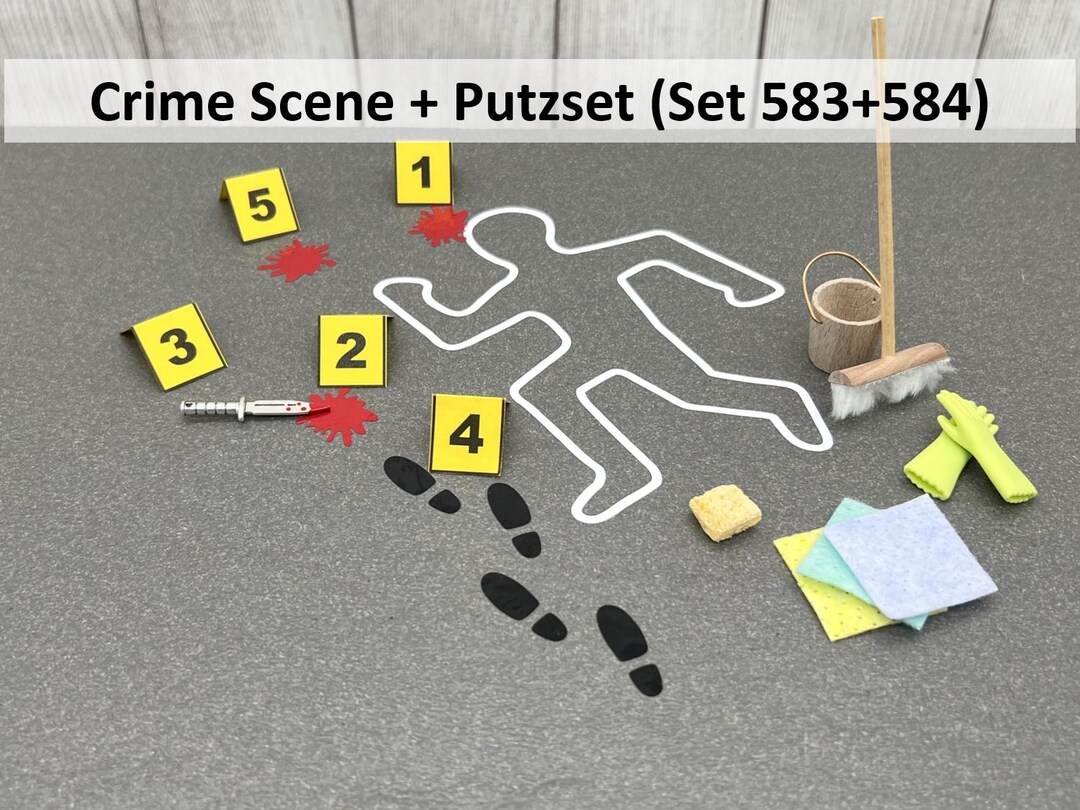 Crime Scene set 583 Diorama Crime Murder Scene Mini Corpse Murder ...
