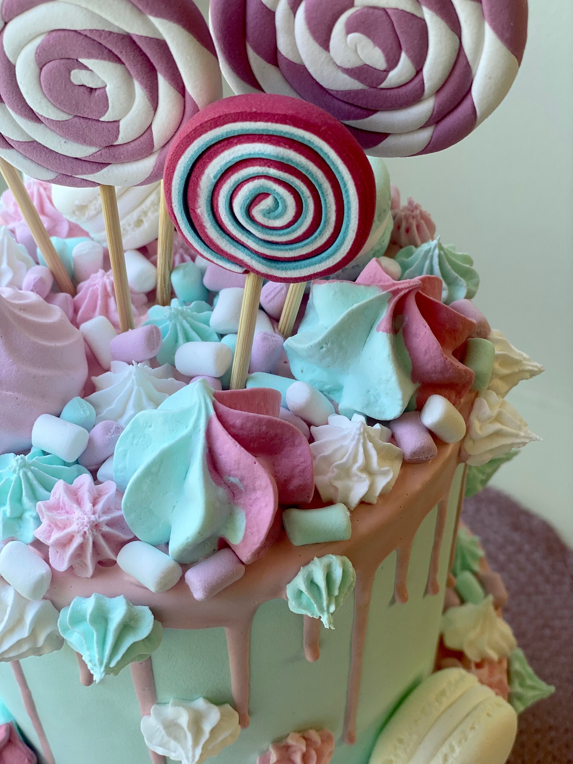 Fake Cake Two Tier Display Celebration Cake Prop Birthday Cake Baby ...