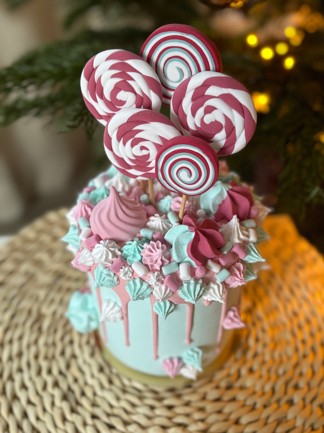 Fake Cake for Display Celebration Cake Prop Birthday Cake Baby Shower ...