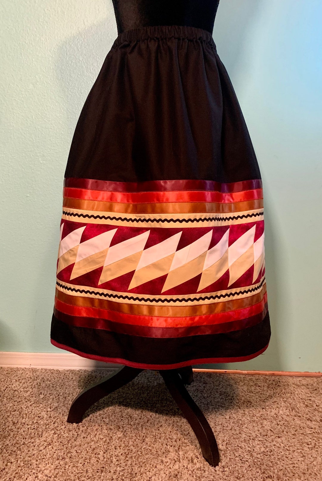 4 Strip Native Patchwork Skirt - Etsy