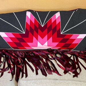 Native American Shawl; Fringed Shawl; Handmade; Rising Star Design; Native Dance Shawl; Ladies ...