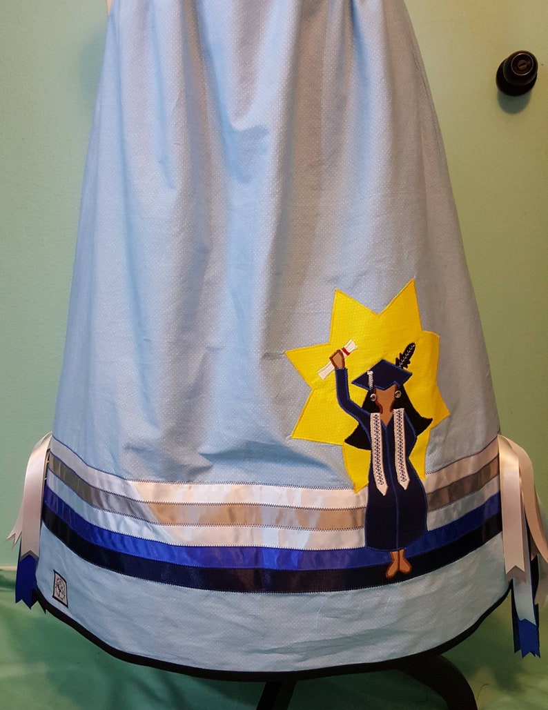 Native Graduation Ribbon Skirt. Titled She Who | Etsy