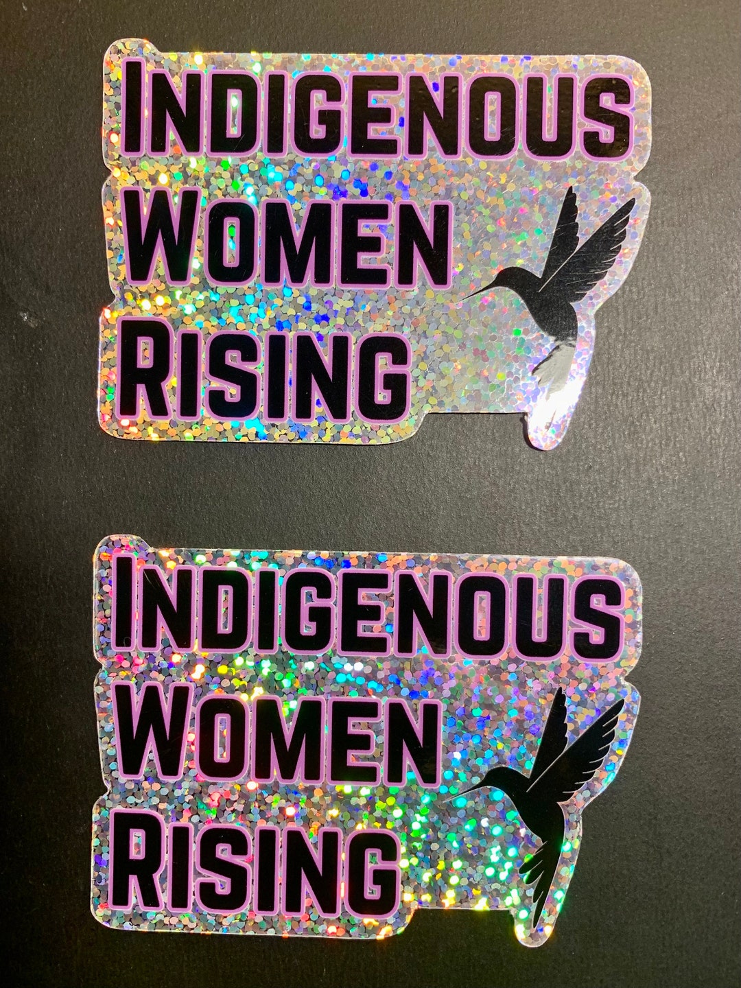 3 Die Cut, Glitter Vinyl Sticker INDIGENOUS WOMEN RISING Pack of 2 - Etsy