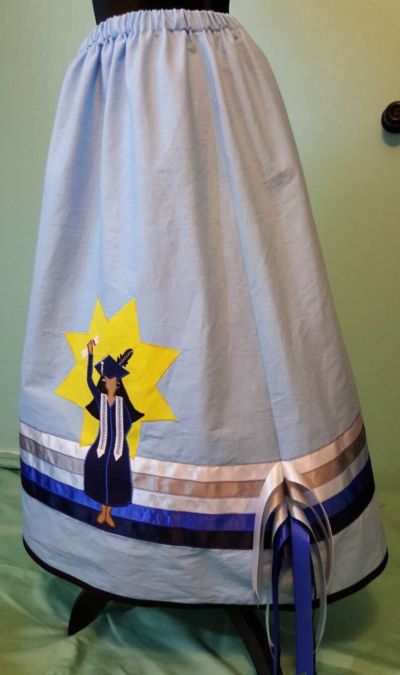 Native Graduation Ribbon Skirt. Titled She Who | Etsy