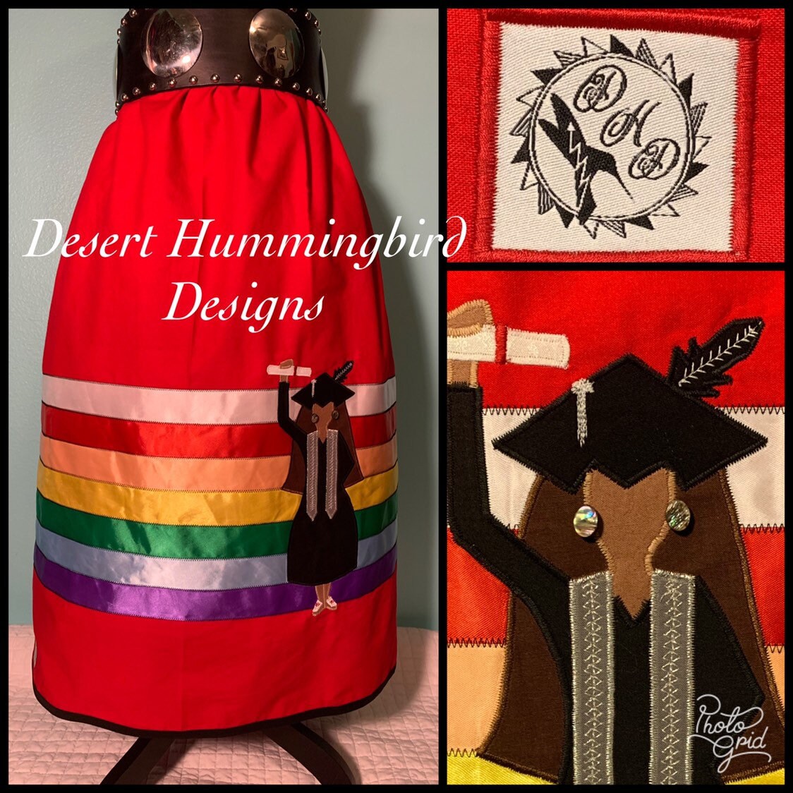 Native Graduation Ribbon Skirt. Titled She Who | Etsy