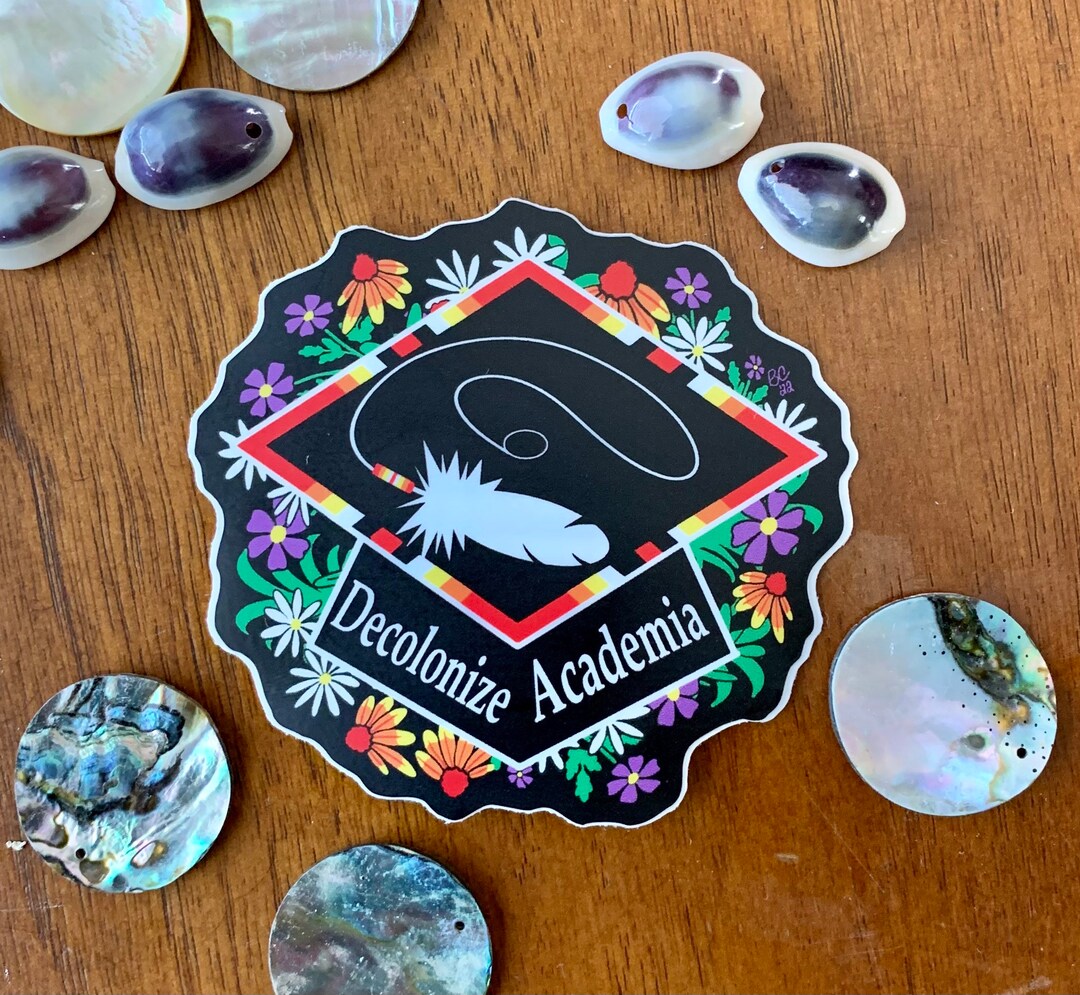 2 Pack of 3 Die Cut, Matte Vinyl Sticker Decolonize Academia - Etsy
