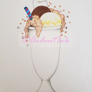 Rootbeer Float Coloring Page | Etsy