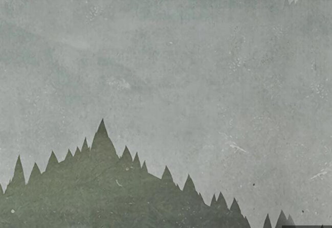 Ombre Mountains Geometry Wallpaper Geometric Mountains With - Etsy