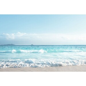 Abstract Blue Sea and Waves Wallpaper Wall Murals Wall Decor - Etsy