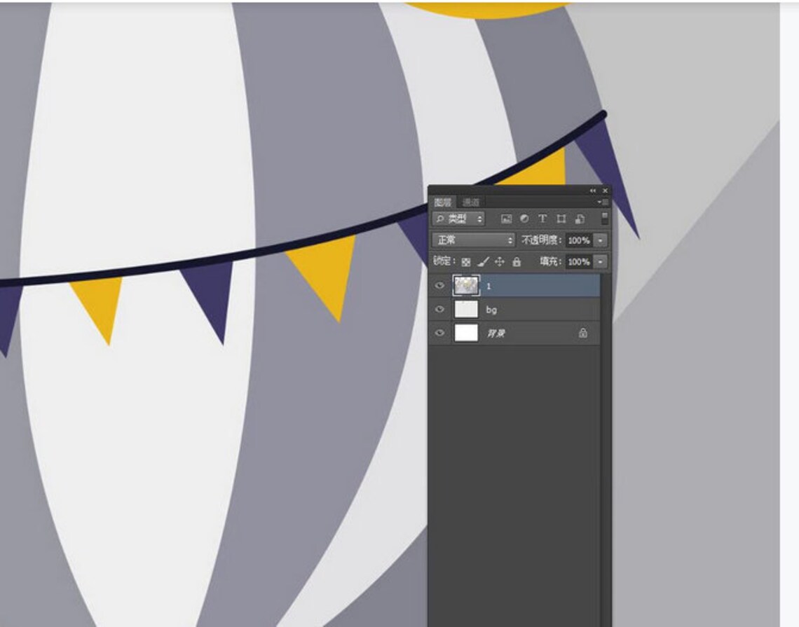 Cartoon Triangle Mountains With Hot-air Balloon Nursery | Etsy