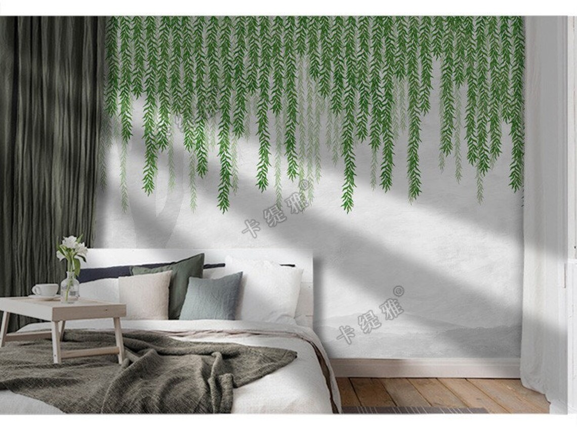 Big Willow Tree Wallpaper Wall Murals Wall Decor - Etsy