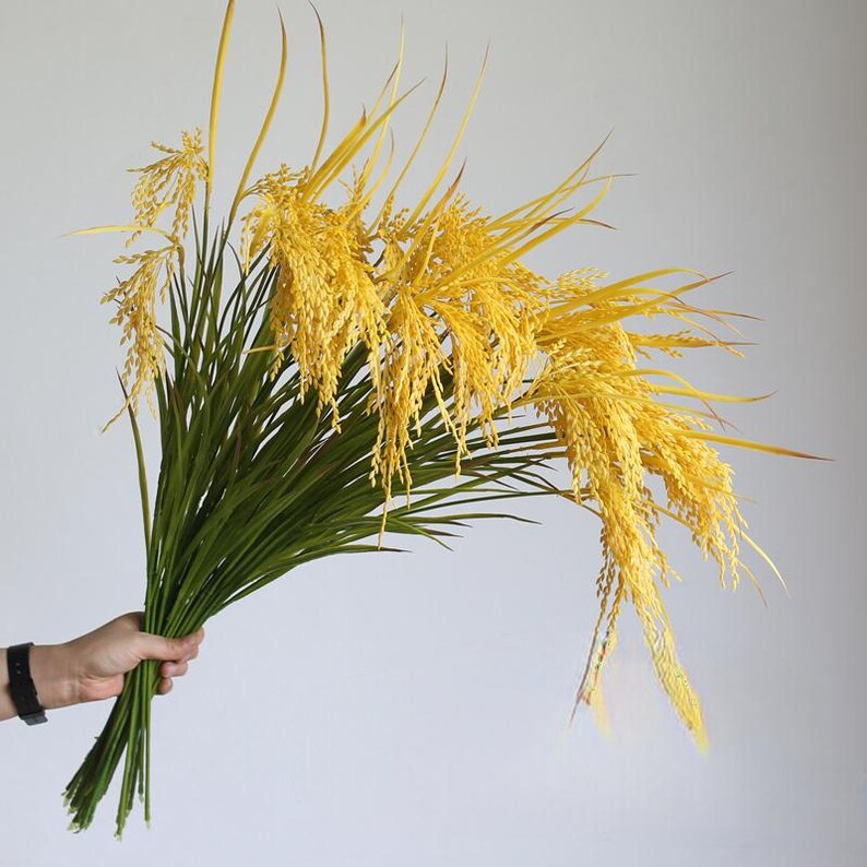 Artificial Autumn Wheat Stalks: Faux Floral DIY Decor - Etsy