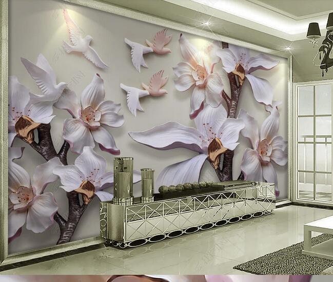 Custom Size 3D Wall Mural Wallpaper 3D Stereoscopic Relief | Etsy