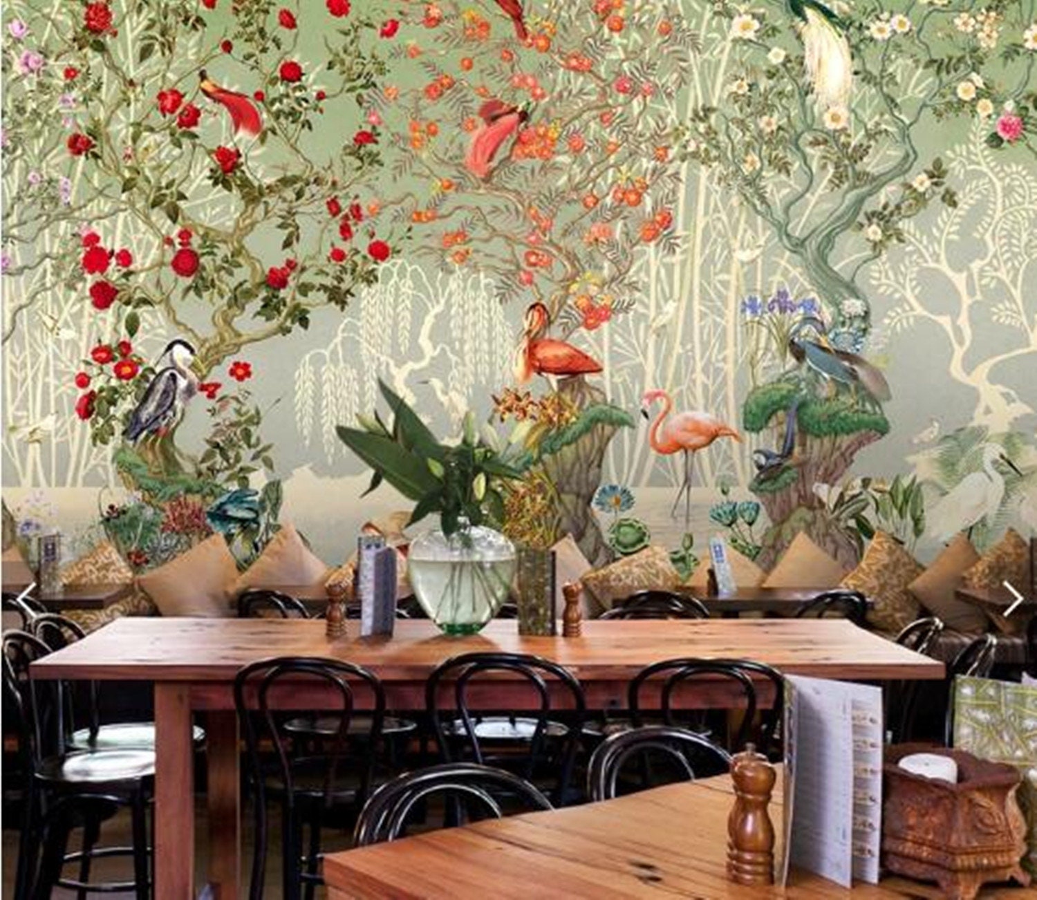 Retro Handpainted Artwork Brushwork Fruit Trees Wall Mural - Etsy