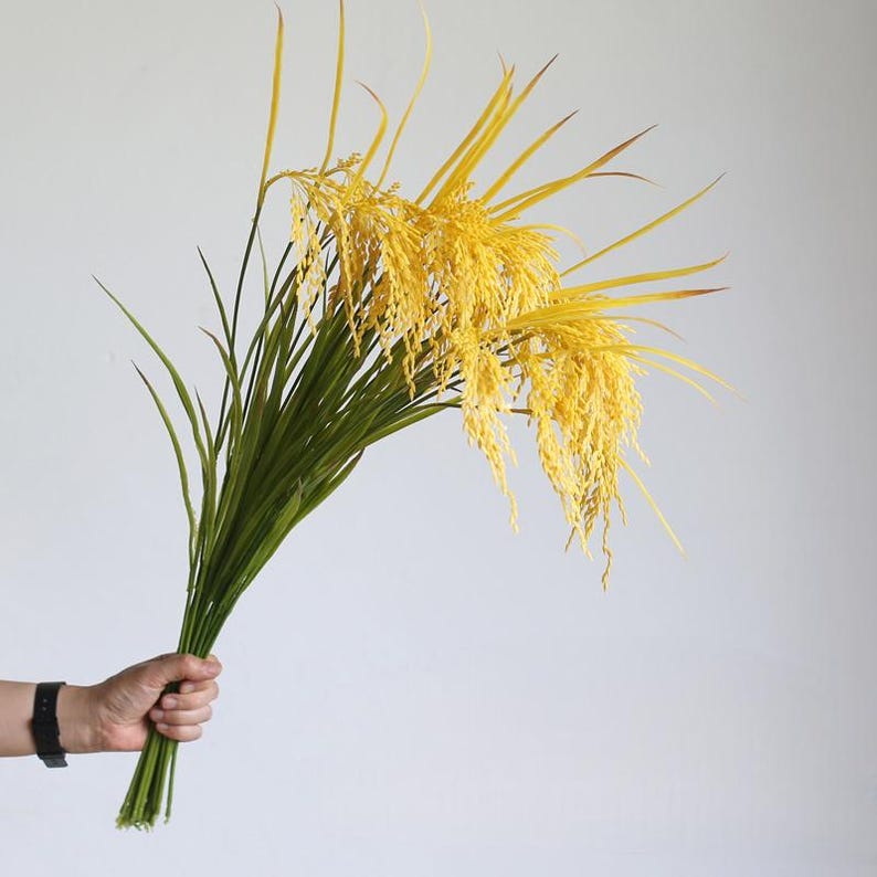 Artificial Autumn Wheat Stalks: Faux Floral DIY Decor - Etsy