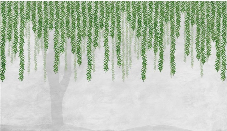 Big Willow Tree Wallpaper Wall Murals Wall Decor - Etsy