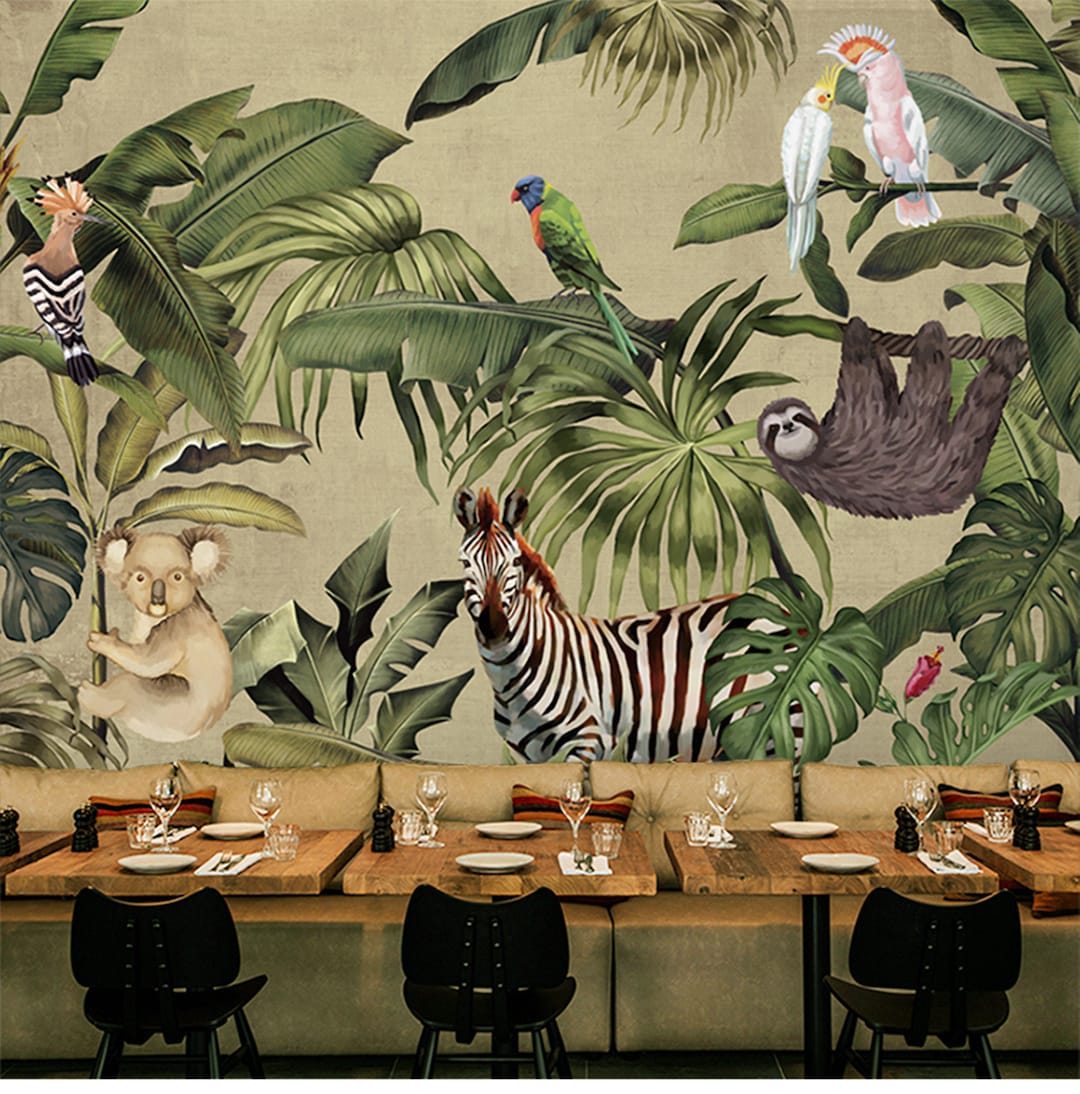 Tropical Rain Forest Wallpaper Wall Mural, Southeast Asia S Horse ...