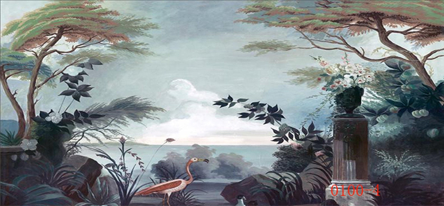 Tropical Rainforest Wallpaper Wall Mural Jungle Frorest Trees | Etsy